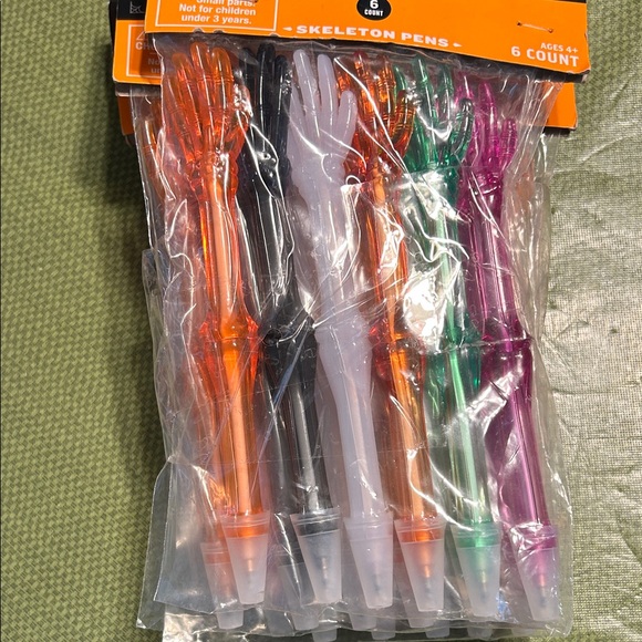 Party Supplies | Hyde And Eek Colorful Skeleton Pens Set 6 Countset Of ...